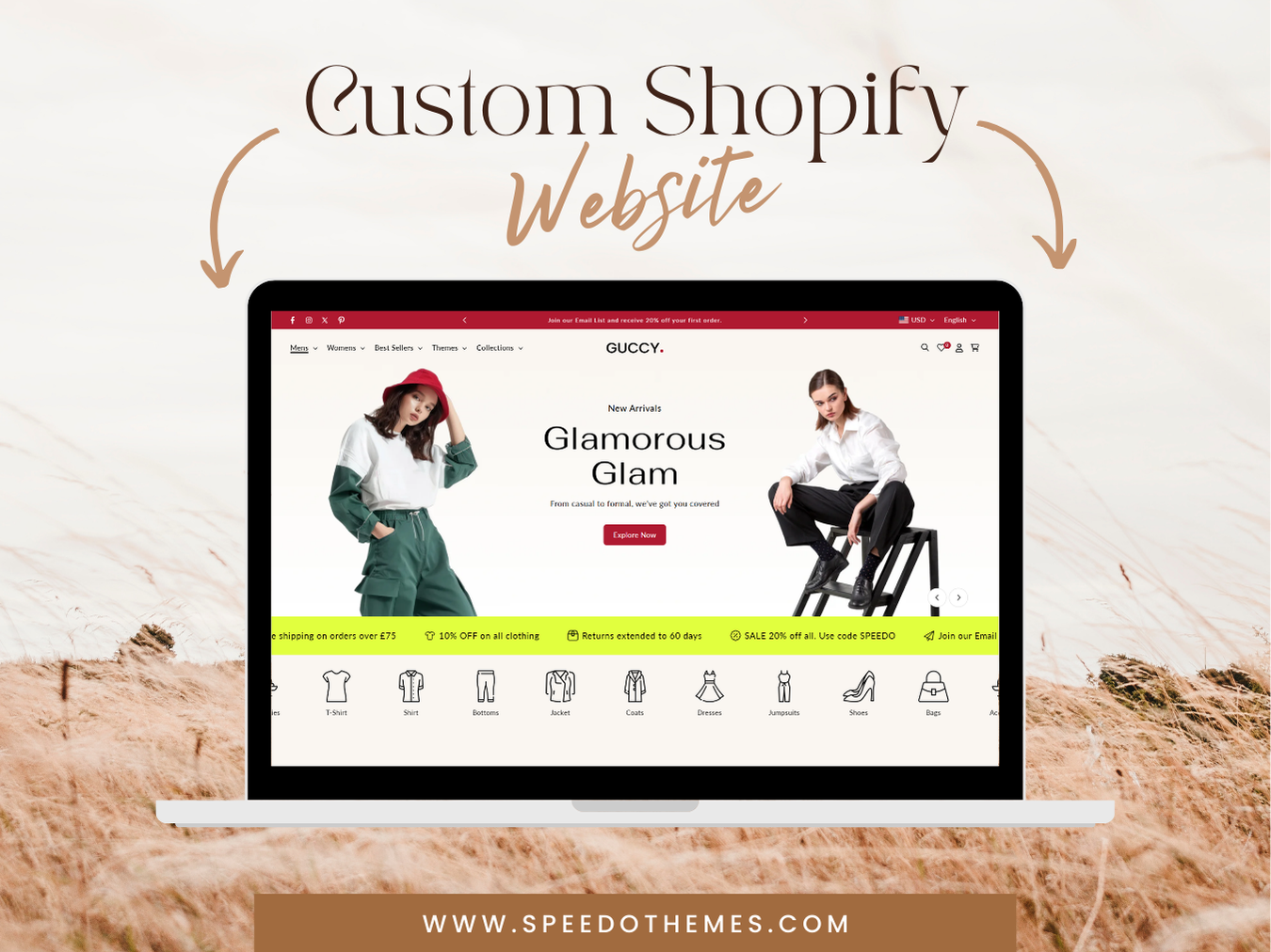 Custom Shopify Website – speedothemes