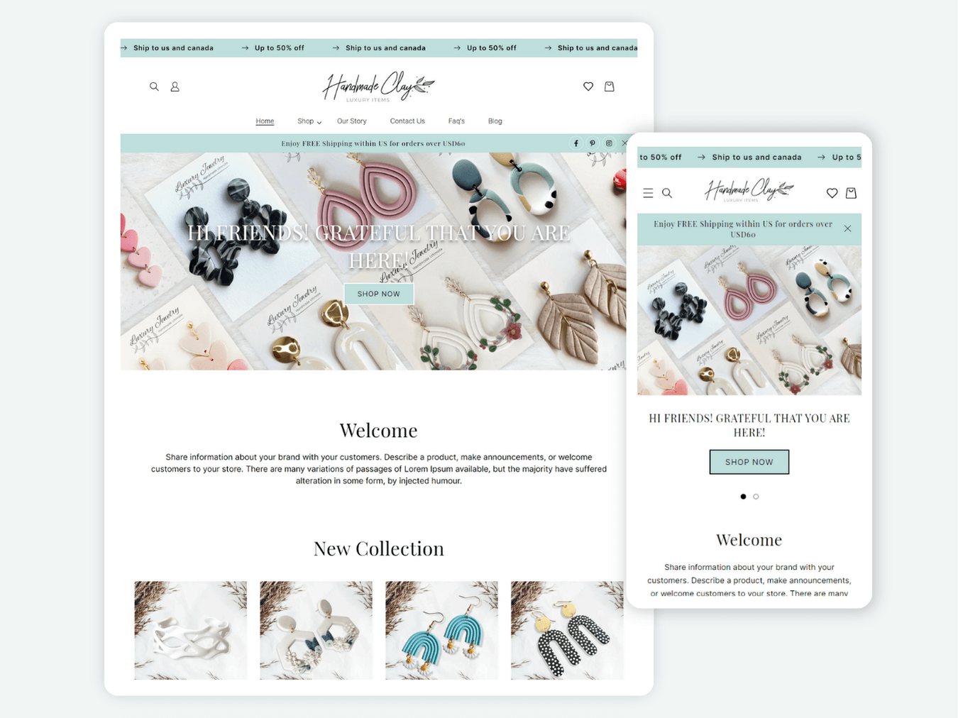 Handmade Clay - Jewellery Design Website Templates – speedothemes